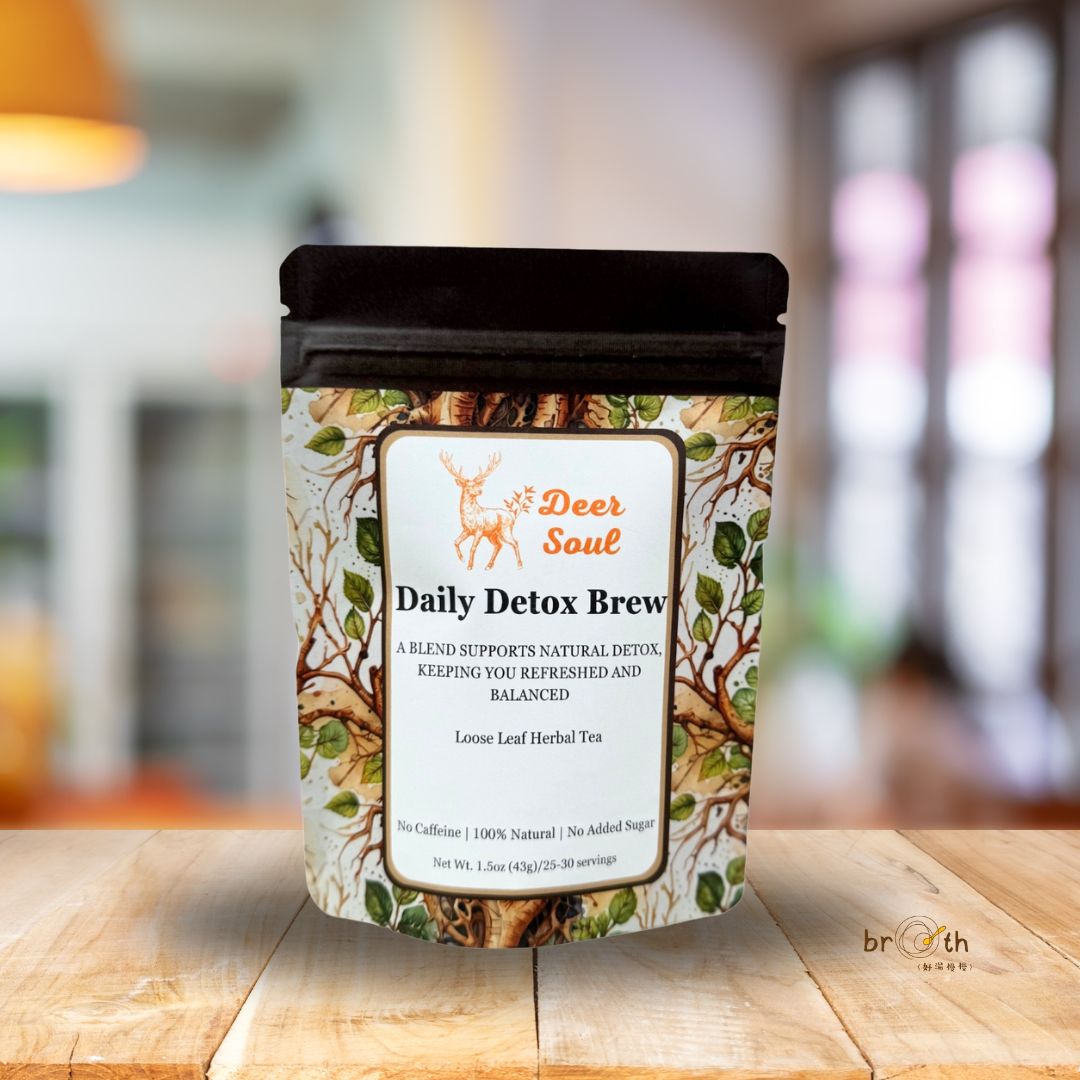 Deer Soul Daily Detox Brew | Caffeine-Free Herbal Cleanse Tea for Gut ...